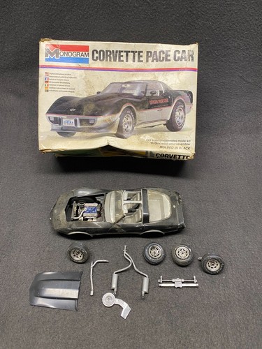 Monogram Corvette Pace Built Model Kit 2253 Muscle Car Parts Car Chevy ...