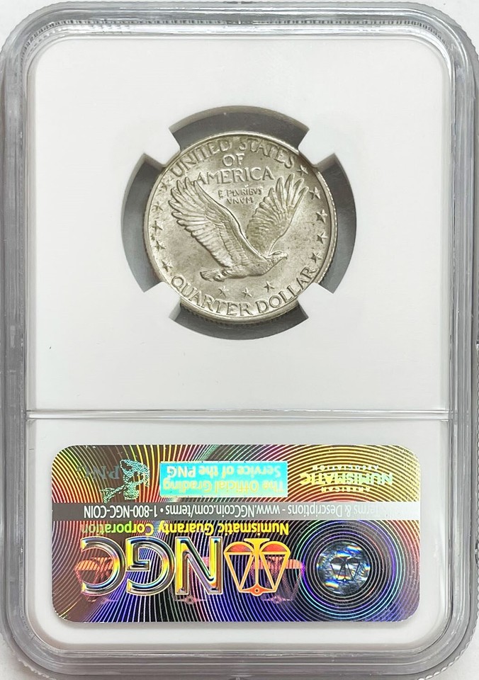 1918 US STANDING LIBERTY QUARTER SLQ 25 CENT COIN NGC AU 58 FH | eBay
