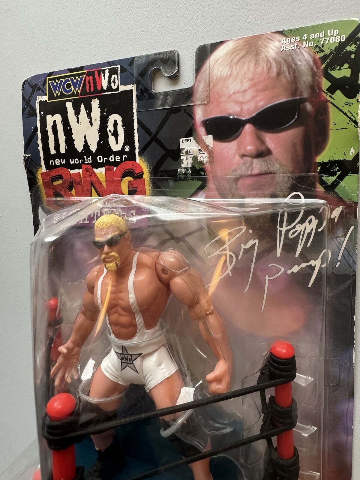 WCW NWO Ring Fighters Scott Steiner Action Figure ToyBiz 1999 for sale ...