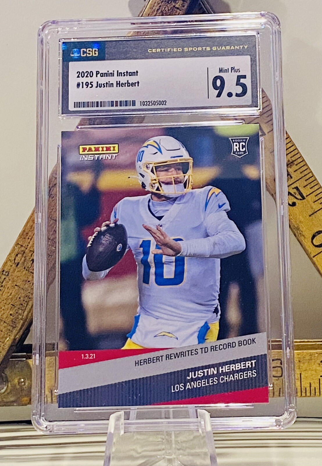 2020 Panini Instant NFL - Justin Herbert #195 /982 (RC) for sale online ...