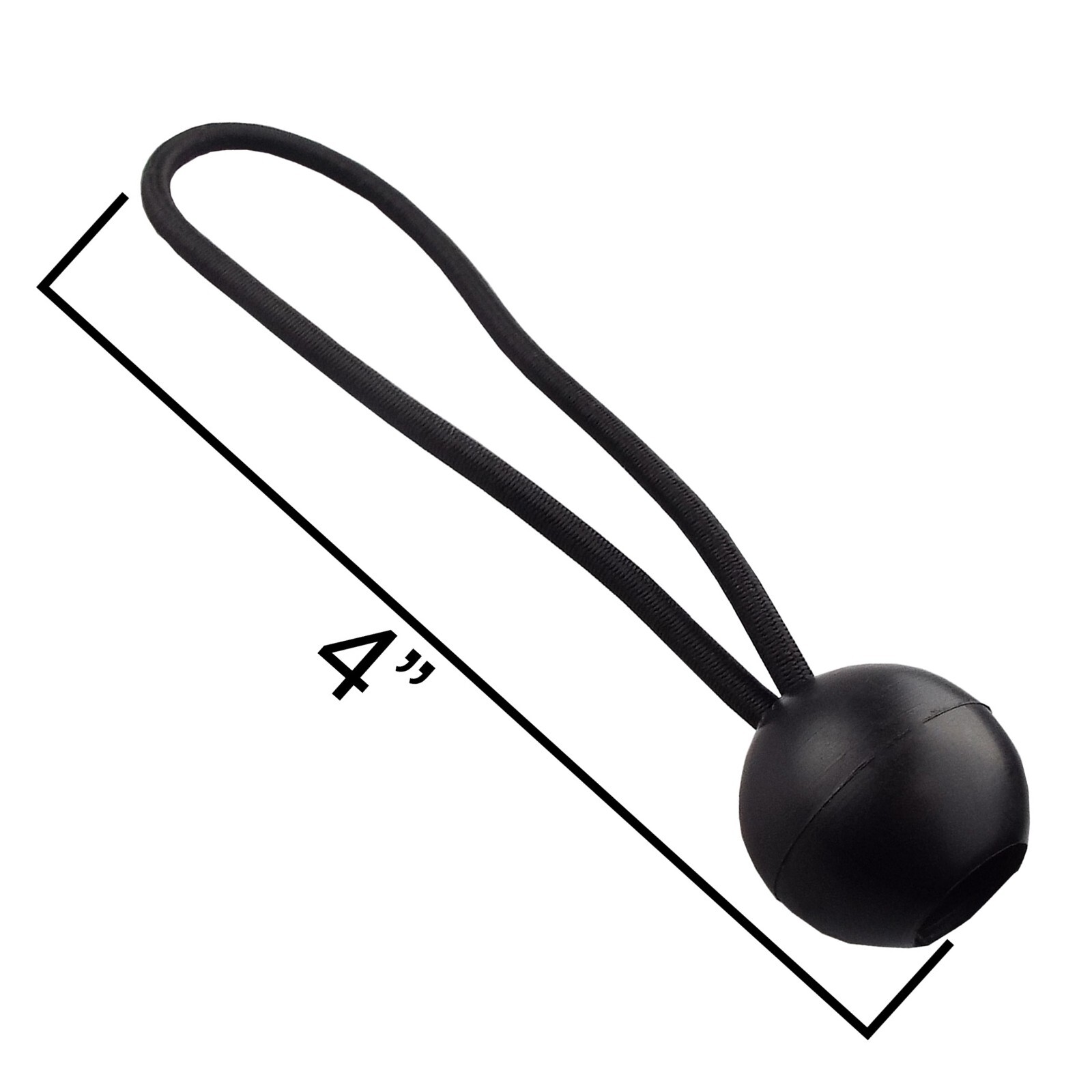 Elasticated Bungee Ball Ties Shock Cord Stretch Loops 4"–10" Tie Down ...