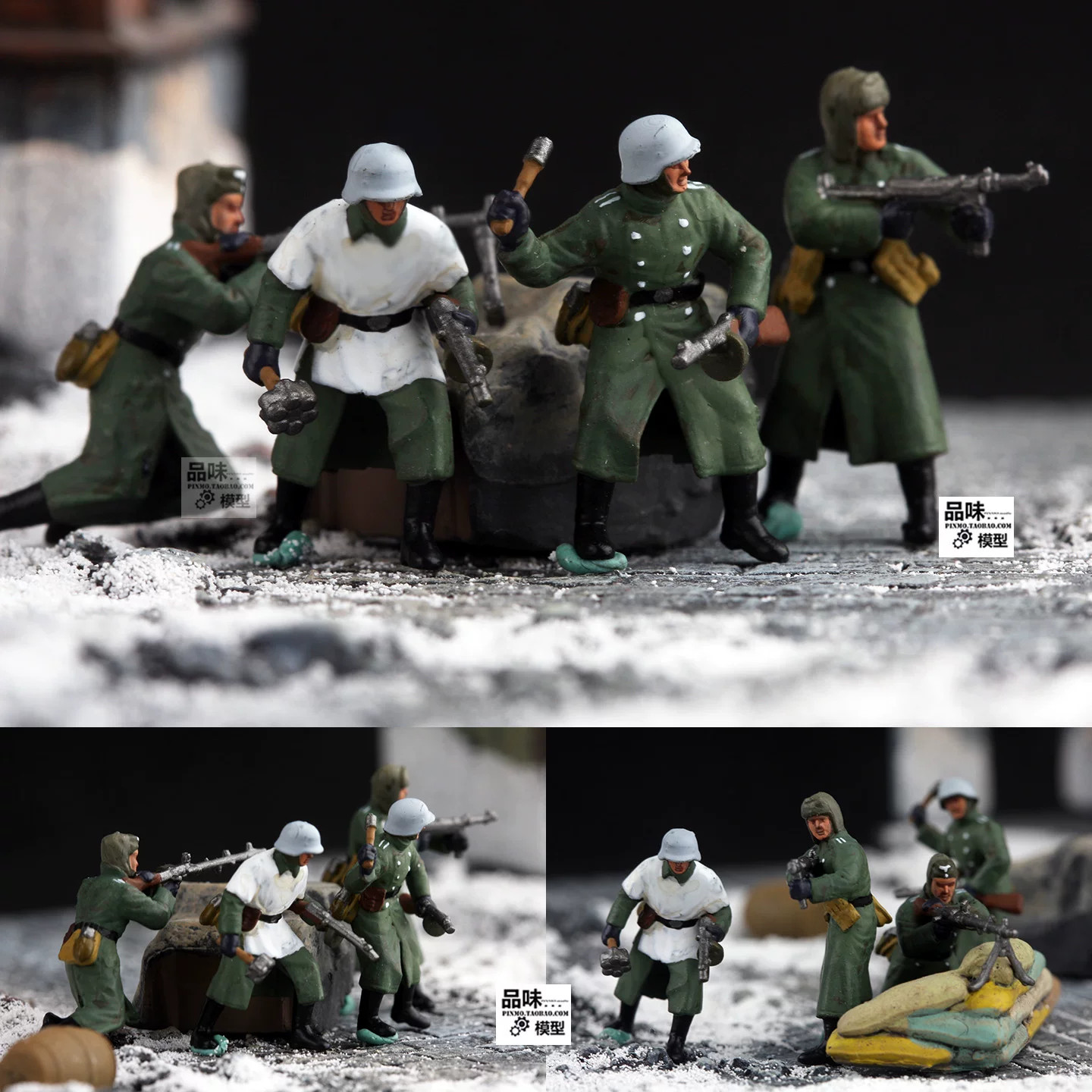 Homemade 1/72 Winter German Sixth Army 4-Persons Stalingrad Finished ...