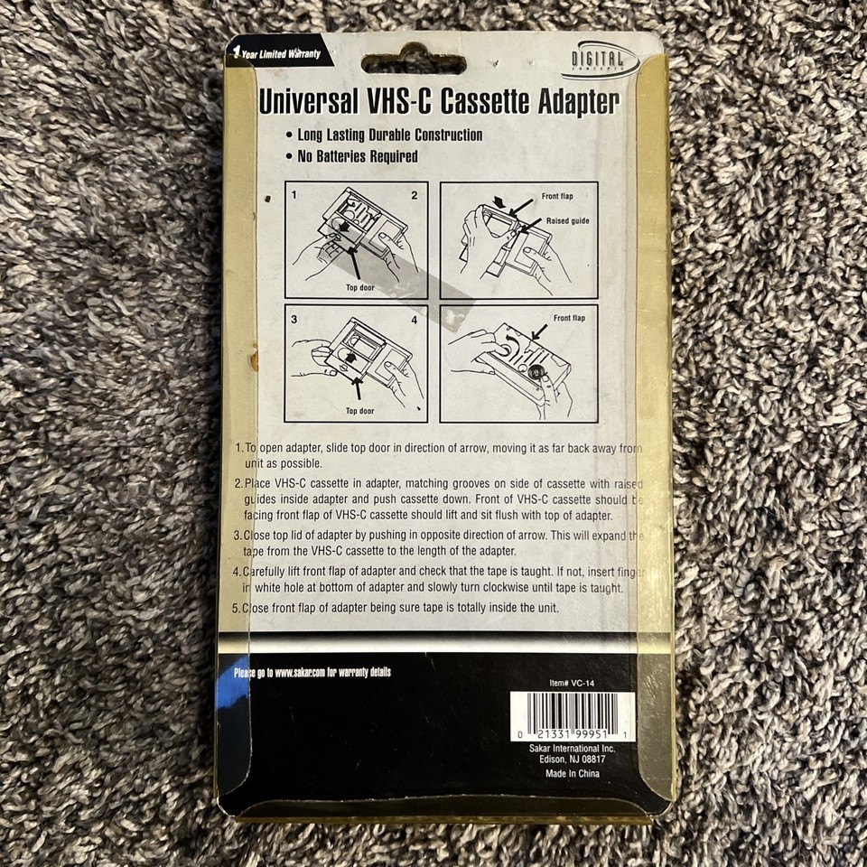 Digital Concepts Motorized Universal VHS-C To VHS Cassette Adapter ...