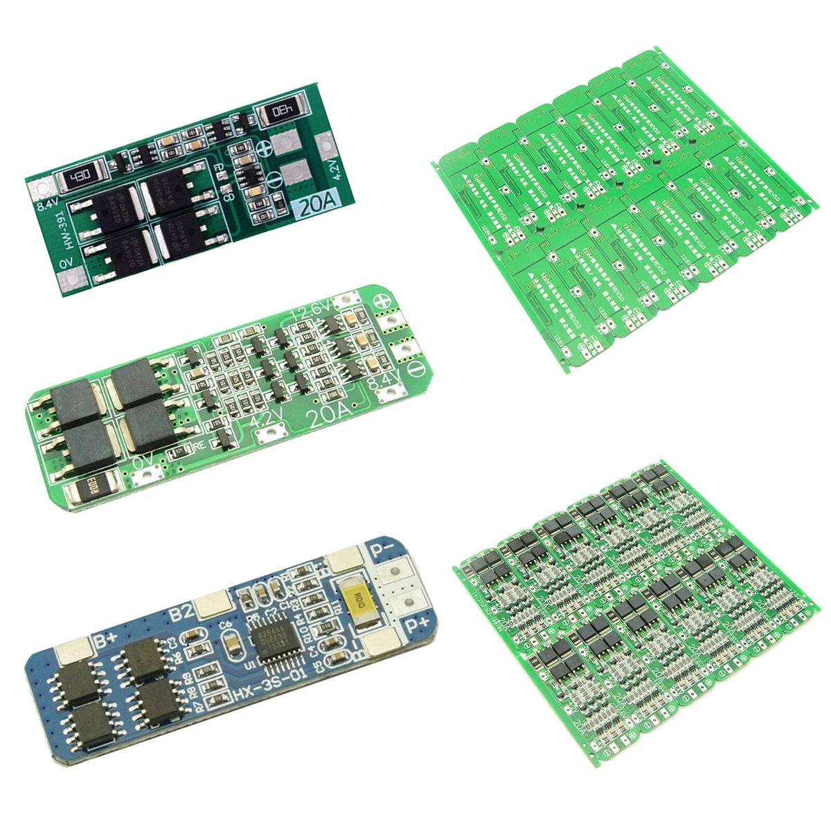 Green 3S 20A BMS Battery Protection Board 3S 20A 18650 AA, 49% OFF