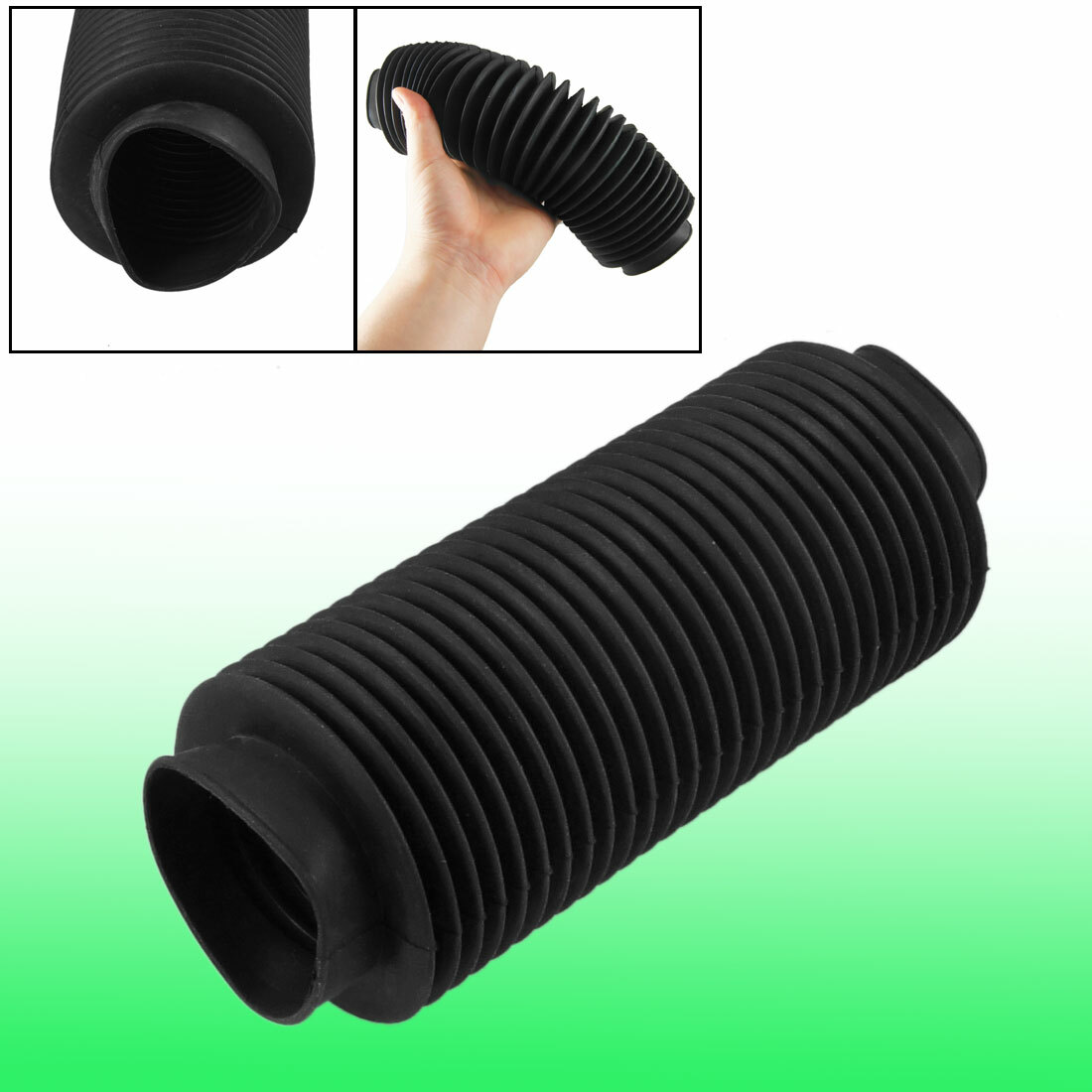 Dustproof 50mm Dia Rubber Flexible Bushings Moulded Bellows Black ...