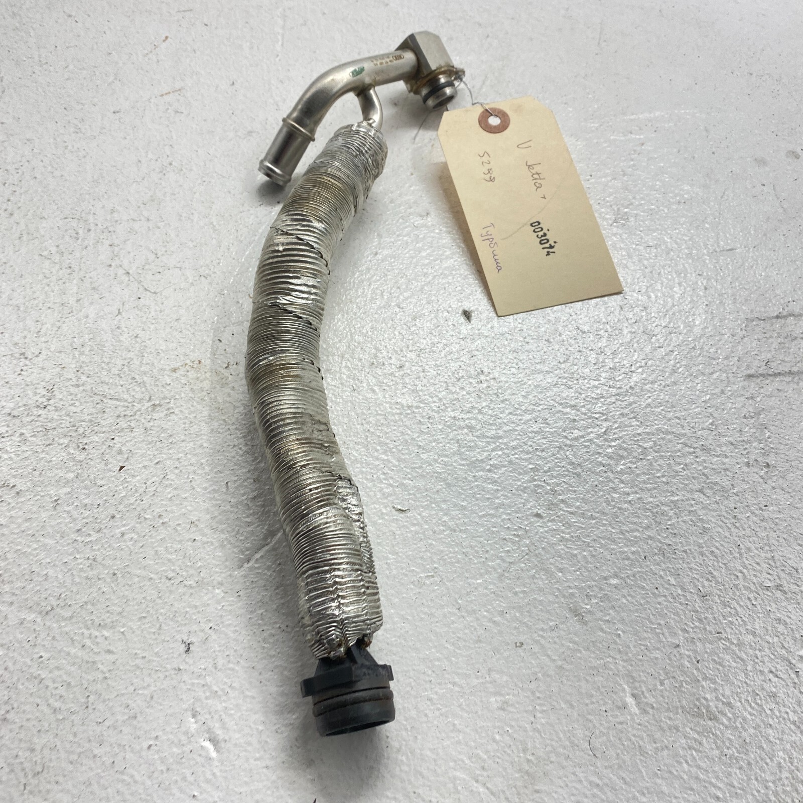 VOLKSWAGEN JETTA GLI 2019-2021 2.0L TURBOCHARGER WATER INLET HOSE TUBE ...