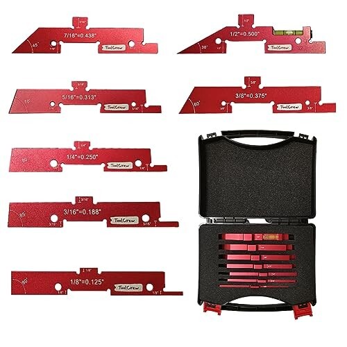 Router Table Setup Bars 7pcs Aluminum Precision Blocks Height Gauge ...