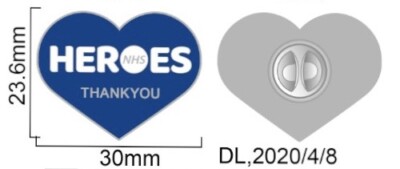 NHS Pin Badge - Nurse - Doctor - Student - 10% donated to NHS Charities ...