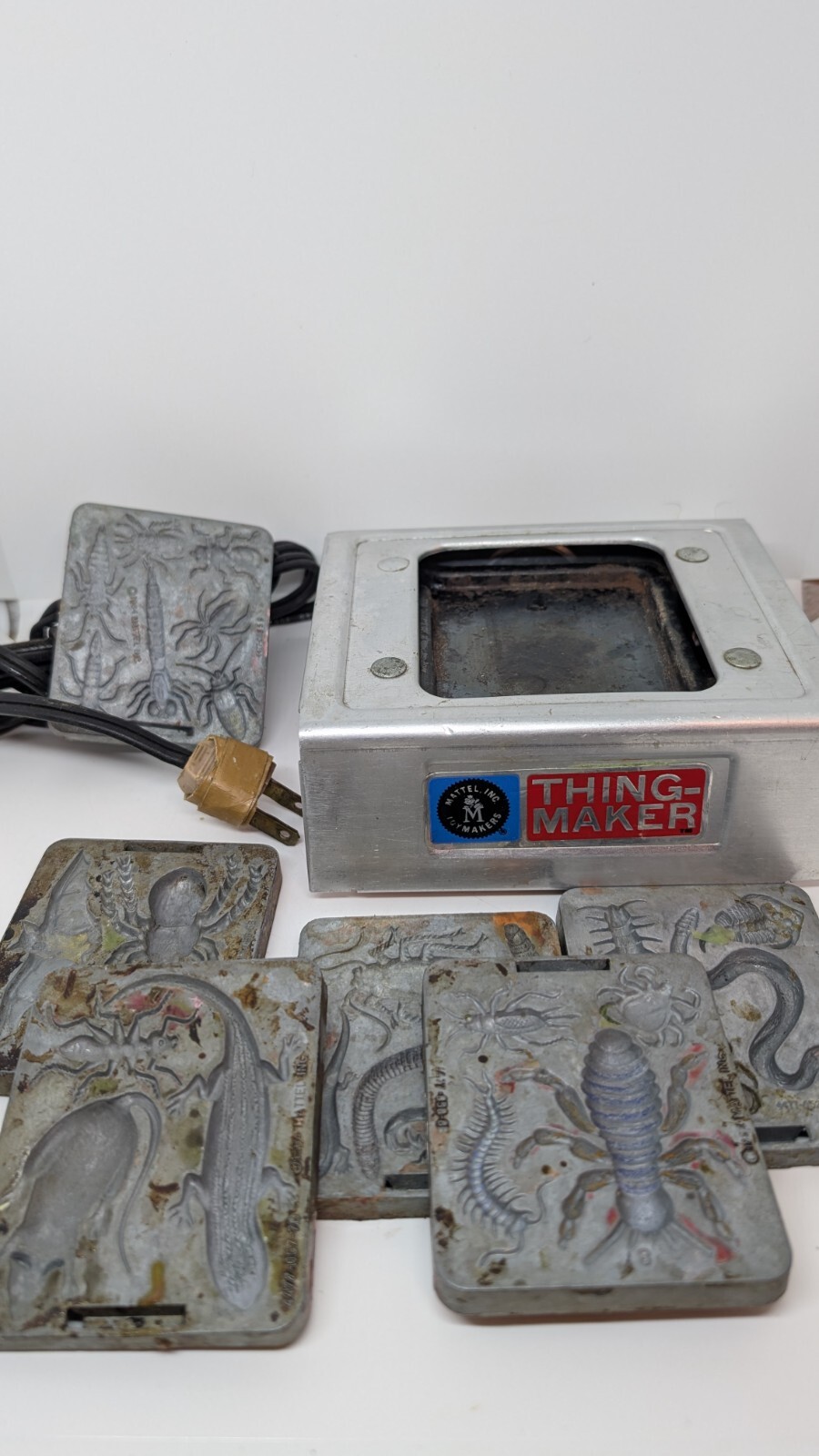 VINTAGE 1964 MATTEL THING MAKER CREEPY CRAWLER MOLD KIT, 6 Various ...