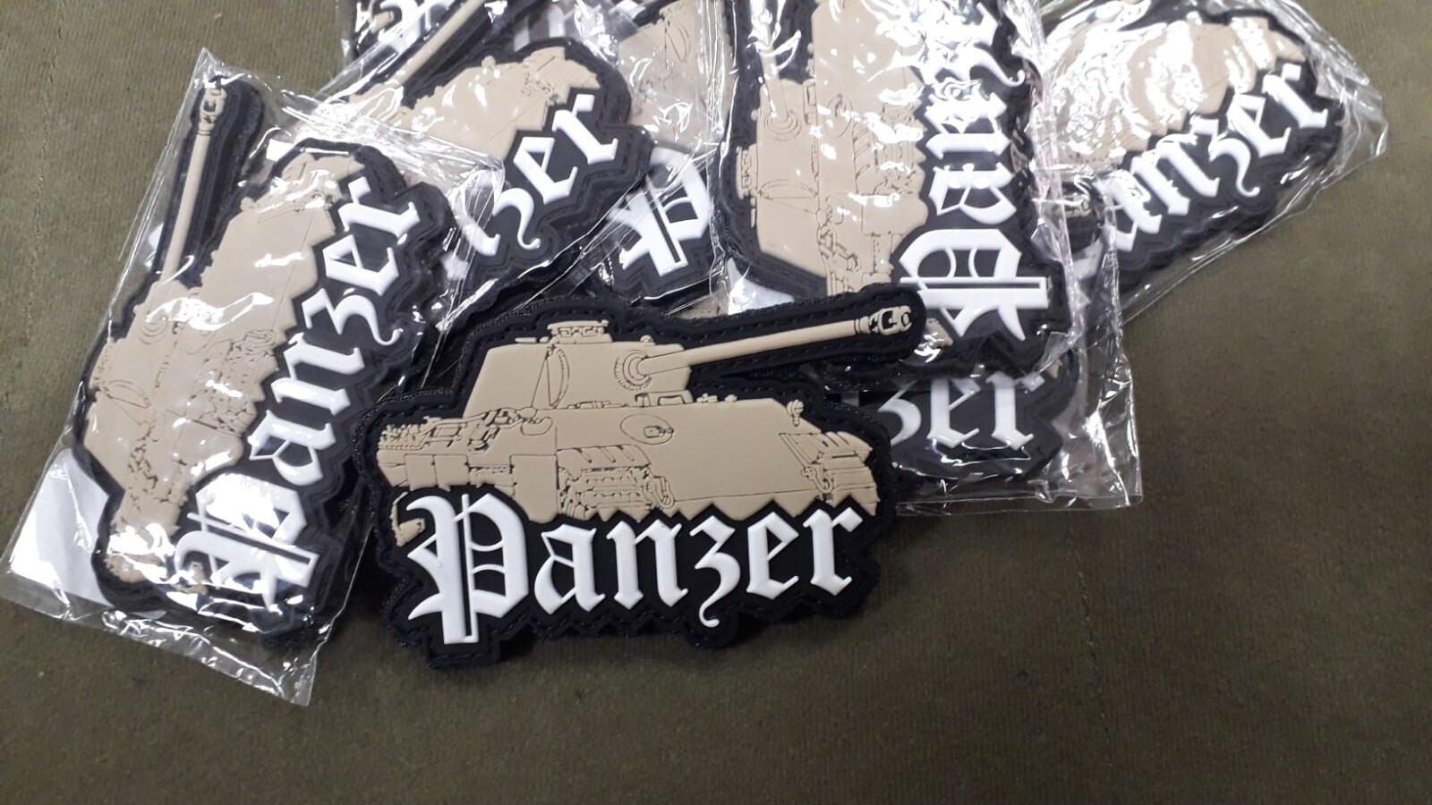 Airsoft Morale Patch 3D PVC PANZER Panther Tank Hook and Loop | eBay