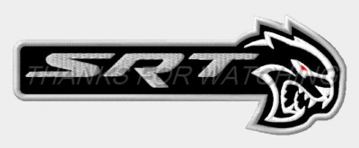 DODGE SRT HELLCAT RED EYE PATCH IRON/SEW ON 5-5/8" x 2" CHARGER, V8 ...