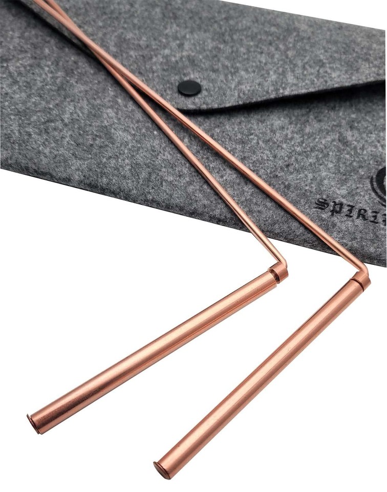 Copper Dowsing Rods Kit - Witching Rods/2pcs + Dowsing Pendulum ...