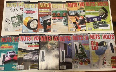 Nuts And Volts Magazine 2008 All 12 Issues Jan To Dec. Very Good ...