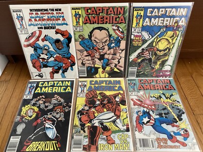 Captain America Volume 1 Lot (1985) #334, #338-341, #343-344, #346-349 ...