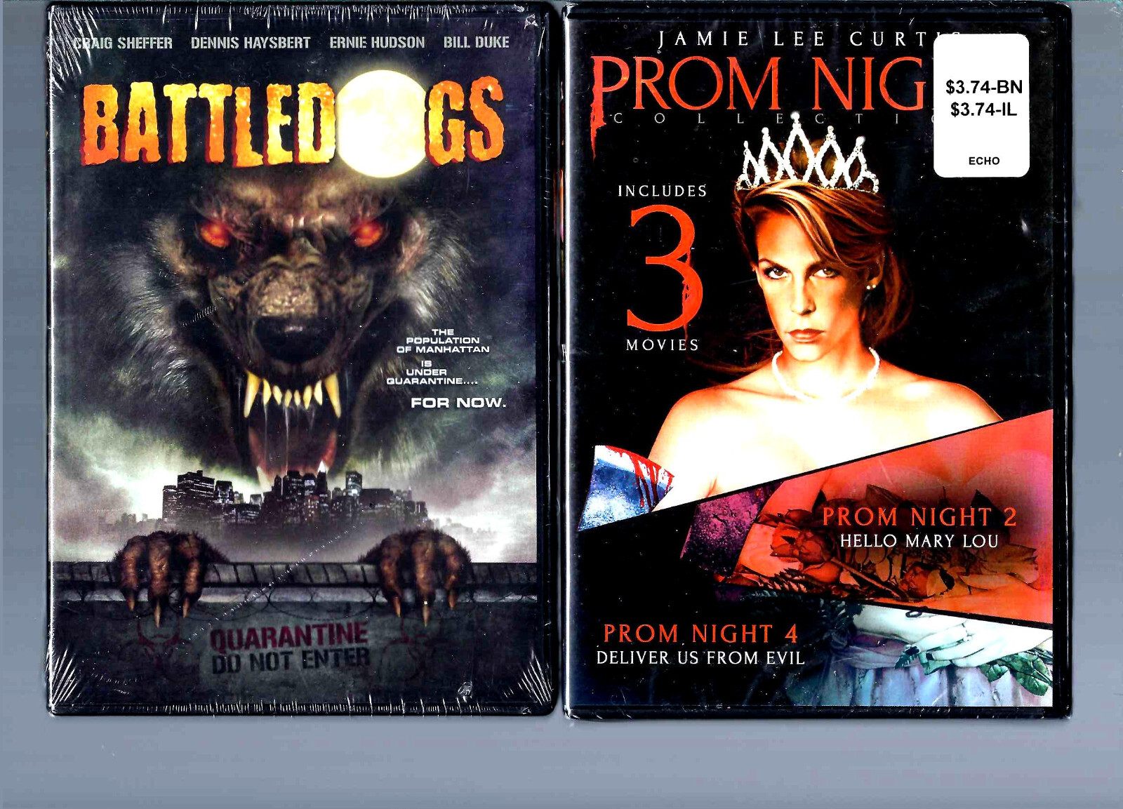 BATTLEDOGS DVD & PROM NIGHTS JAMIE LEE CURTIS 3 MOVIES DVD NEW ...