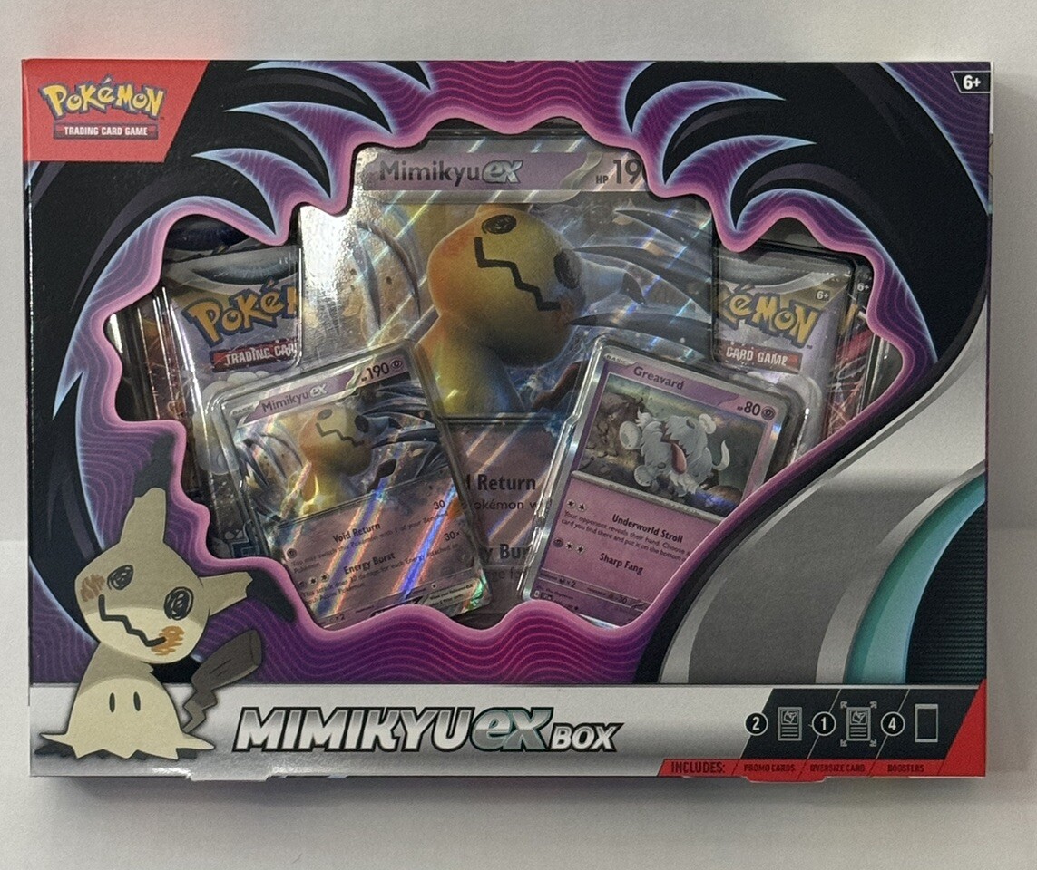 Pokémon TCG Mimikyu ex Collection Box | Trading Card Game | Brand New ...