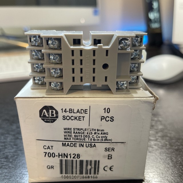 Allen-Bradley 700-HN128 300V 10A Relay Socket for sale online | eBay