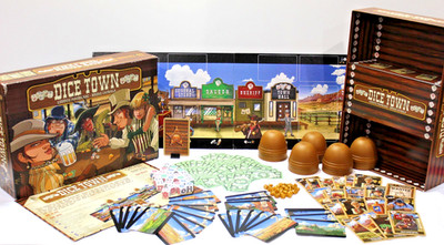 RARE Vtg DICE TOWN Game 1st Ed. 2012 Wild West Poker Bluff Tactics ...