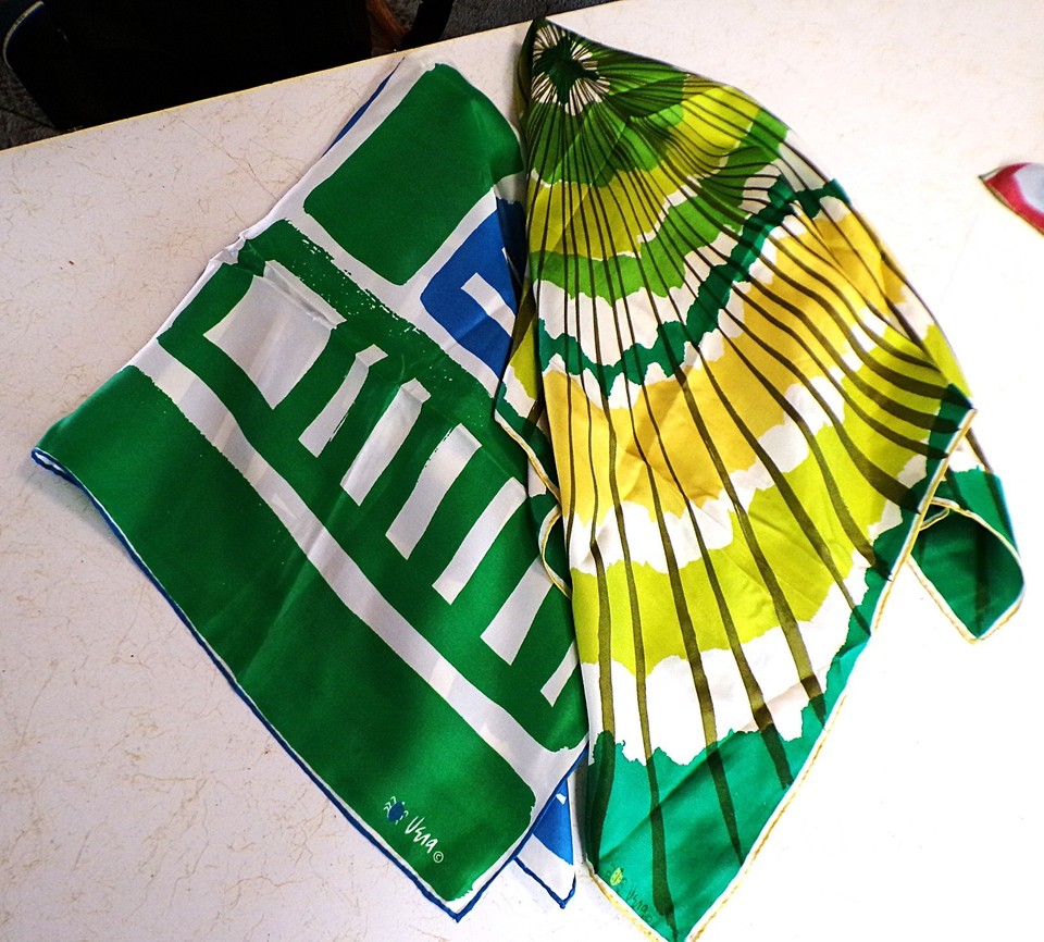 Beautiful Lot of 15 Vera Scarves Vintage to Now Mostly Silk Made in ...