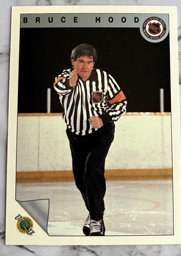 B15 1991/92 Ultimate Hockey Original Six 6 #86 Bruce Hood Referee | eBay
