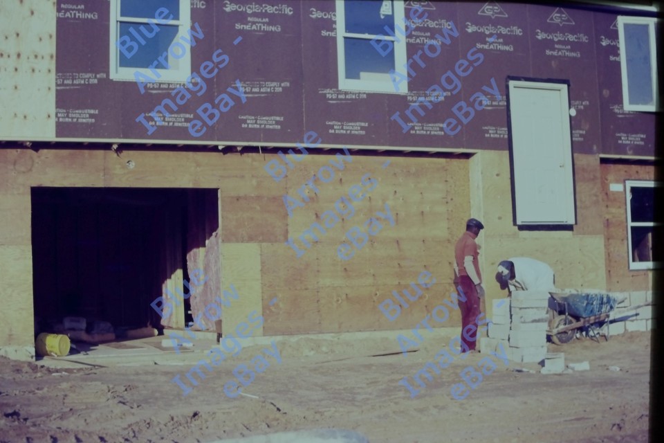1984 35mm Slides Lot of 36 House Fire and New Home Construction New ...