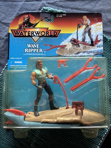 Waterworld Wave Ripper Jet with Rider Kenner 4" Figure Toy Vintage 1995 ...