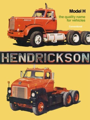 Hendrickson Model H Trucks NEW METAL SIGN: 9x12" & Free Shipping | eBay
