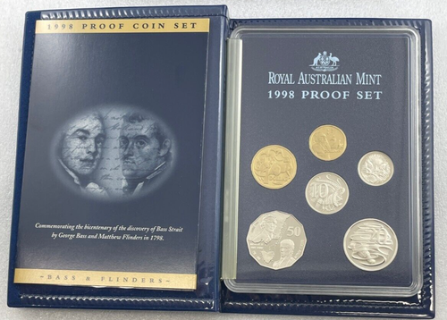 1998 Australian Proof Coin Set - Bass & Flinders - Royal Australian ...