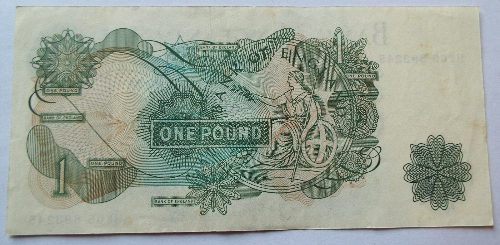 1970s Bank of England J Page £1 Pound Note Britain United Kingdom ...