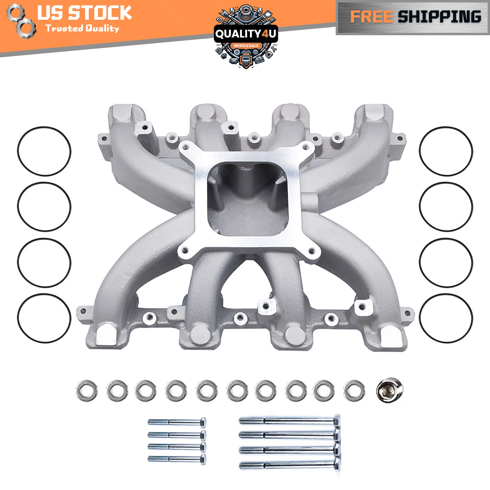 LS Carb Conversion Holley 300-132 Single Plane Intake/MSD 6014 | eBay