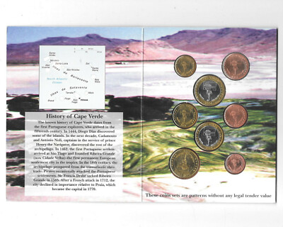 CAPE VERDE EURO PATTERN 2004 Test Essai Probe UNC Set Of 8 Coins, Rare ...