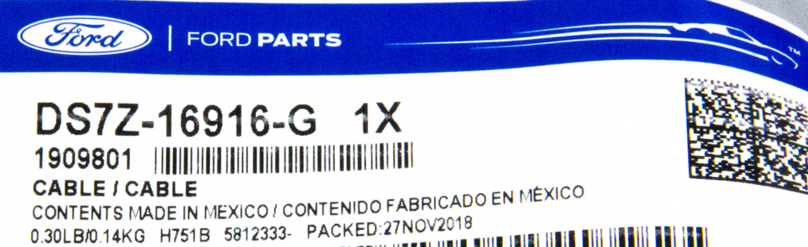NEW OEM 2016-2020 Ford Fusion Hood Release Cable DS7Z16916G | eBay