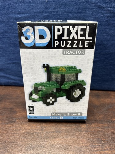 NEW BePuzzled 3D TRACTOR Block Pixel Puzzle 189pcs Level 2 $5Sh | eBay