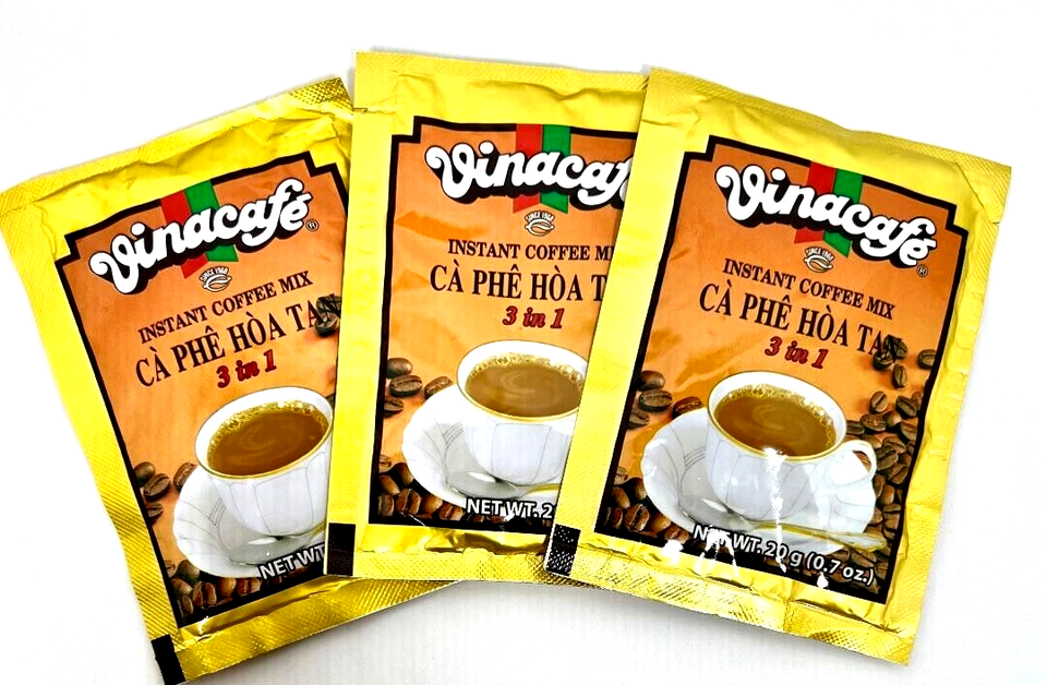 Vinacafe 3-In-1 Instant Vietnamese Coffee 50 Sachets x 20g ~ 10/18/2027 ...