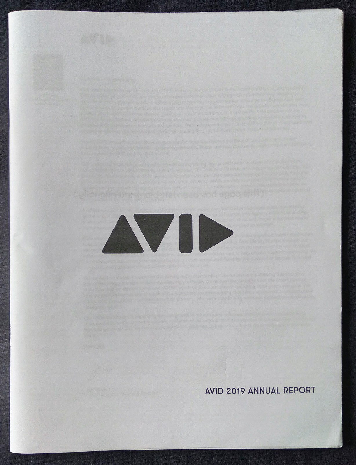 Avid Technology Annual Report 2019 Form 10-K | eBay