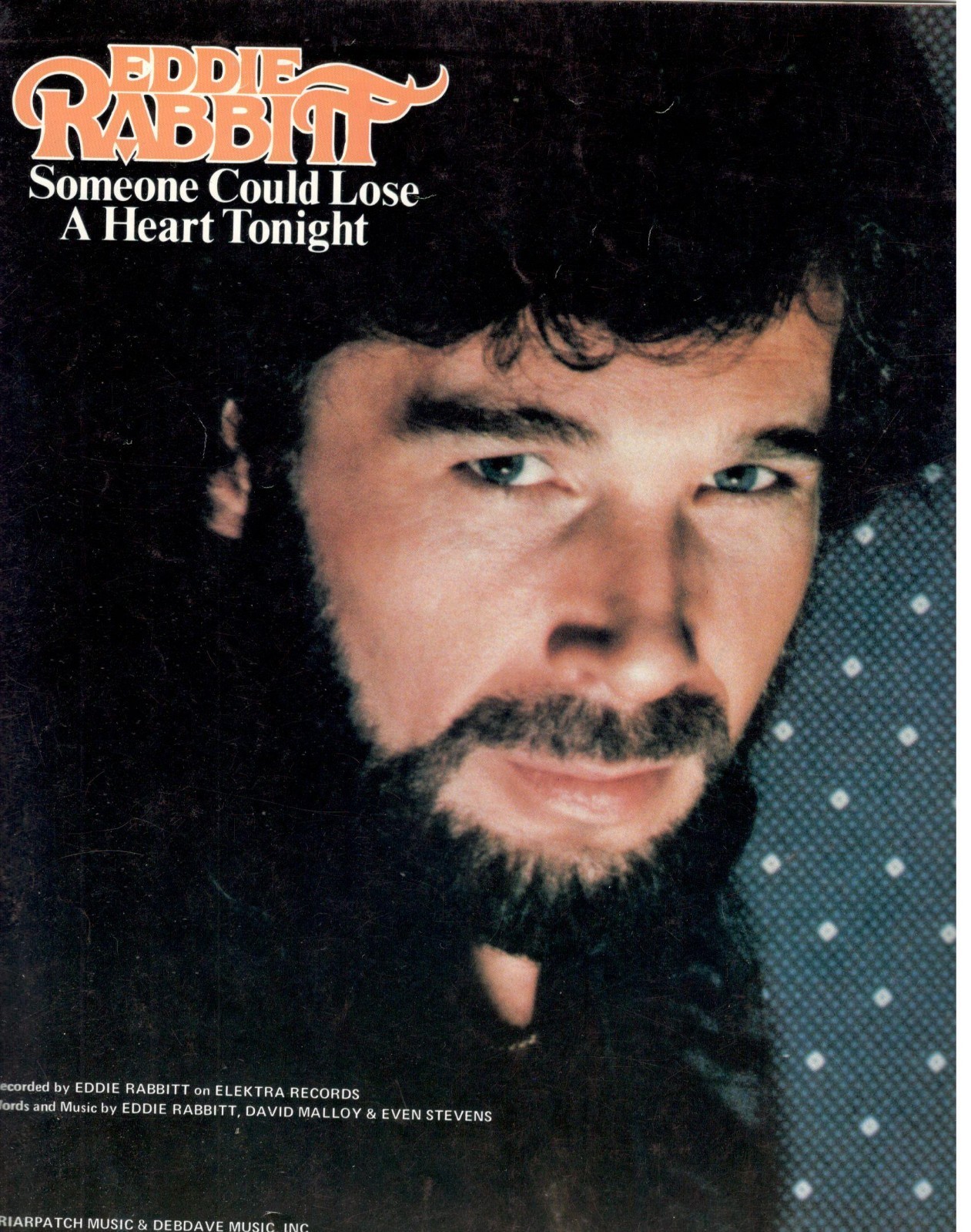 EDDIE RABBITT-SOMEONE COULD LOSE A HEART TONIGHT--SHEET MUSIC-PIANO/V ...