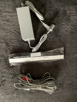 Genuine OEM Original Nintendo Wii Power Cord, AV Cable and Sensor Bar ...