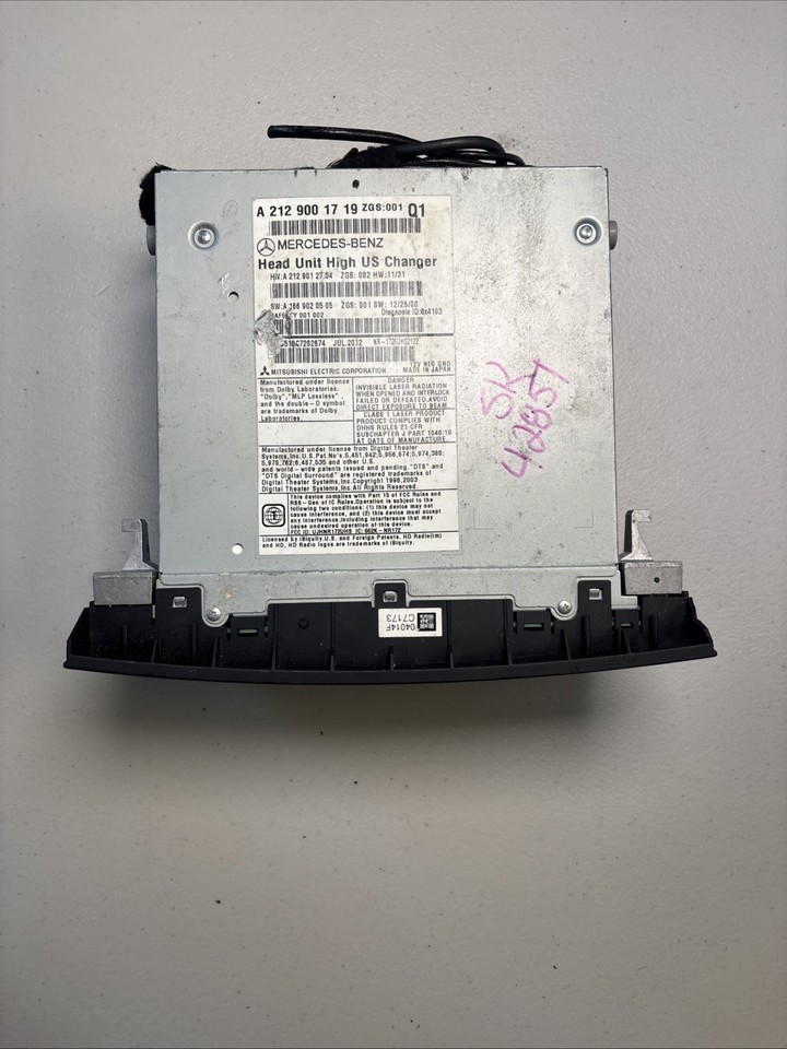 W212 12-13 Mercedes E Class Command Head Unit Radio CD Changer ...