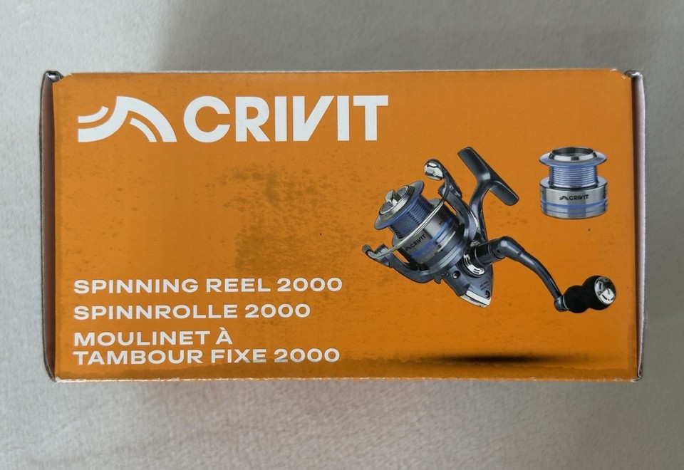 Crivit Spinning Reel 2000 / Fishing Reel Lightweight Anti-reverse Lock ...