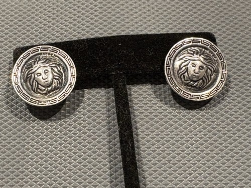 sterling silver Earring Sun God Medusa Snake Head Greek Key Mythology ...