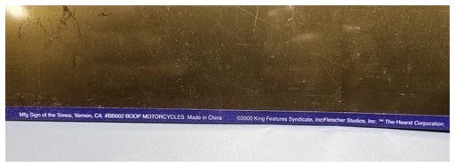 Betty Boop Vintage Metal Sign – The ’66 Boop Special Oop-a-Doop ...