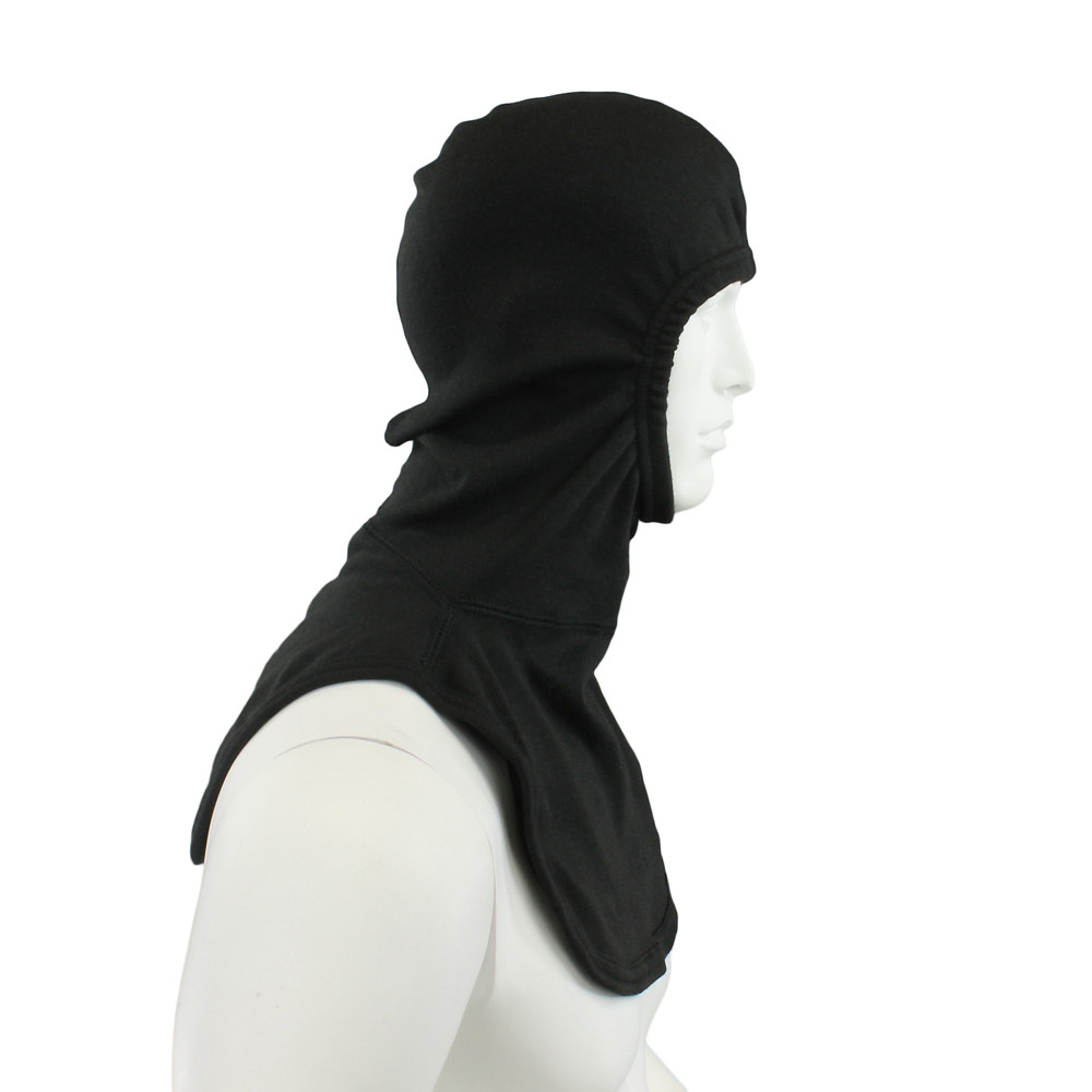 Majestic Notched Shoulder Hood, Nomex 2-ply, Black Outer Layer & White ...