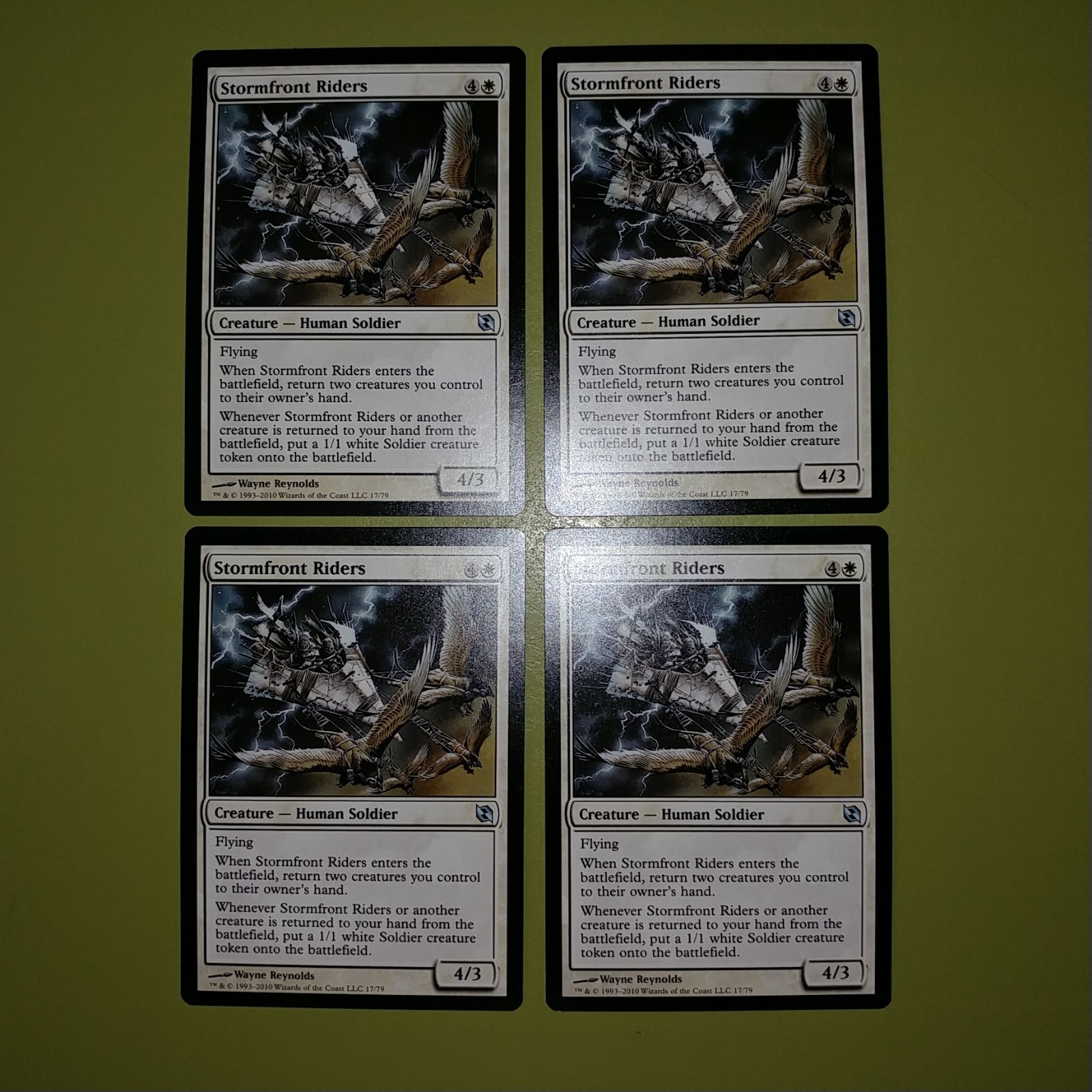 Stormfront Riders x4 Elspeth vs. Tezzeret 4x Playset Magic the ...