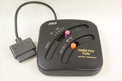 ASCII TURBO FILE TWIN For Super Famicom SFC 2421 | eBay