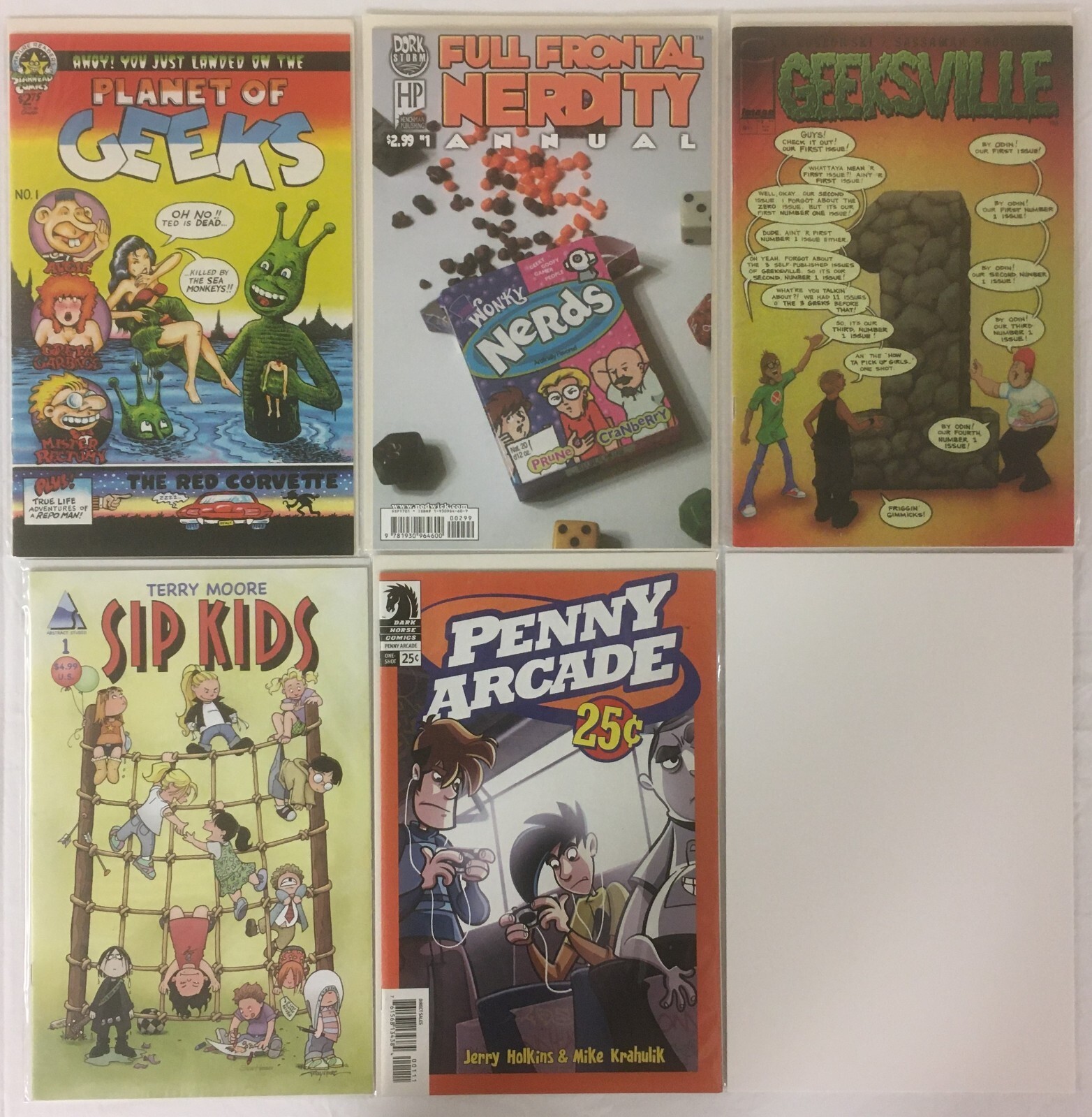 Planet of Geeks #1 Geeksville #1 Penny Arcade, Sip Kids #1, Full ...