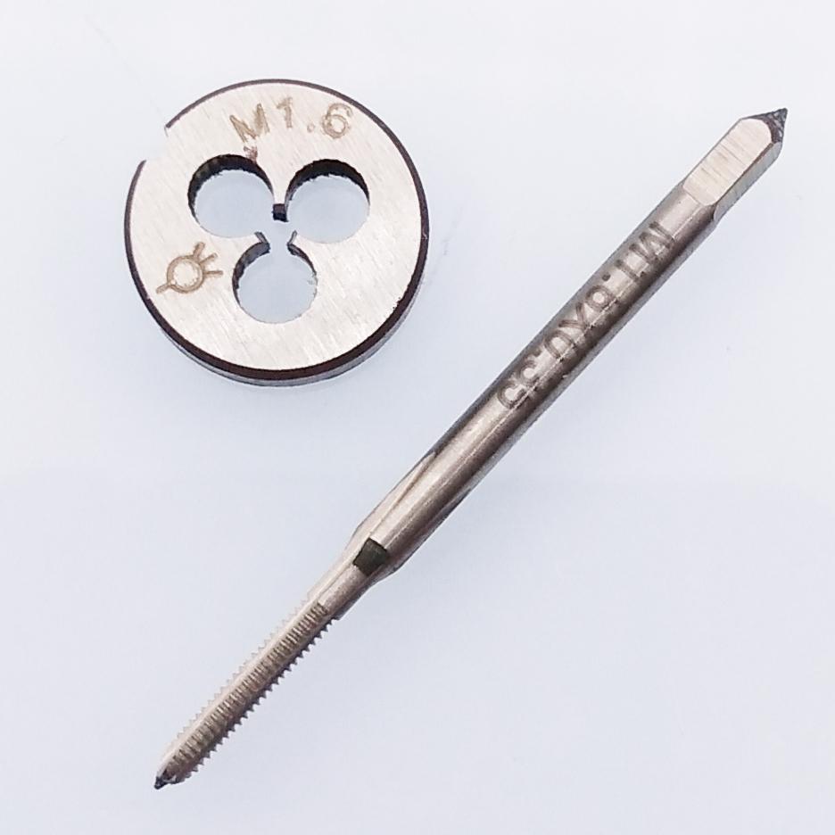 US Stock HSS M1.6 x 0.35mm Tap & M1.6 x 0.35mm Die Metric Thread Right ...