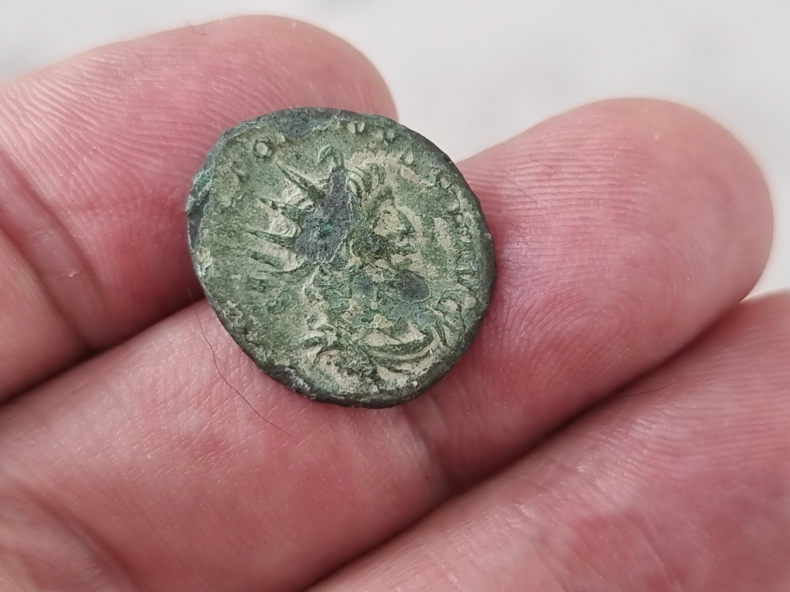 Roman bronze coin of Emperor Victorinus 268-271 AD found Eboracum/York ...