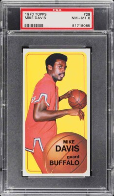 1970 Topps Bkb Card # 29 Mike Davis Buffalo Braves PSA 8 NM-MT | eBay