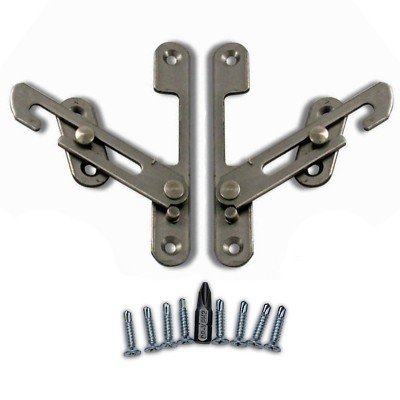 Window Restrictors for UPVC. Child Lock Catch. Strong Stainless Steel ...