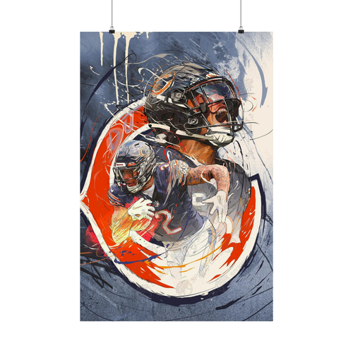 DJ Moore | Chicago Bears Wide Receiver | POSTER | Sports Wall Art ...